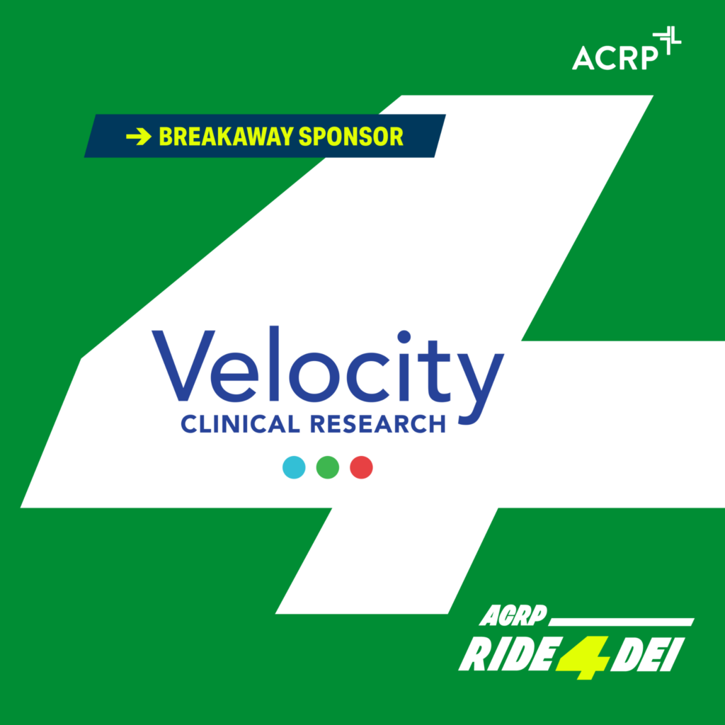 Velocity Clinical Research Supports 2024 ACRP Ride4DEI - ACRP